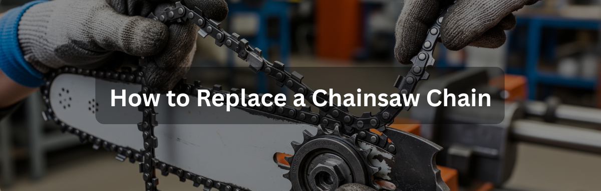 How to Replace a Chainsaw Chain – NEWBENY
