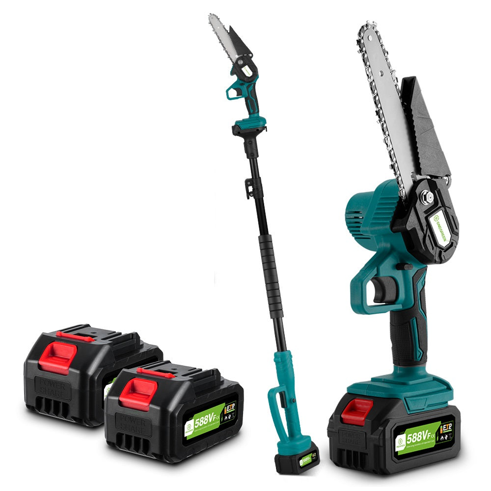 NewBeny 6 Inch Cordless Pole Saw With 1.7m Extension Rod [2 batteries ...