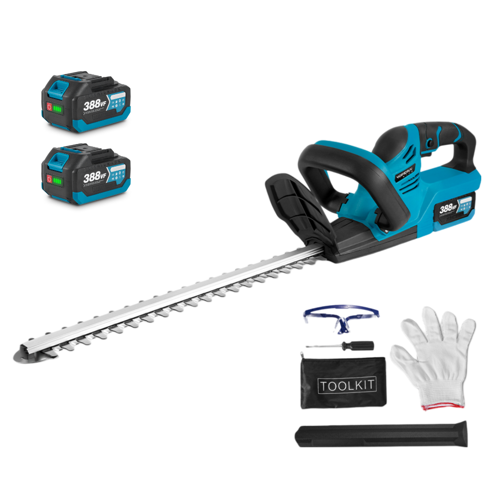 NewBeny 20 Inch Cordless Hedge Trimmer 510mm Dual-Blade Electric Hedge ...