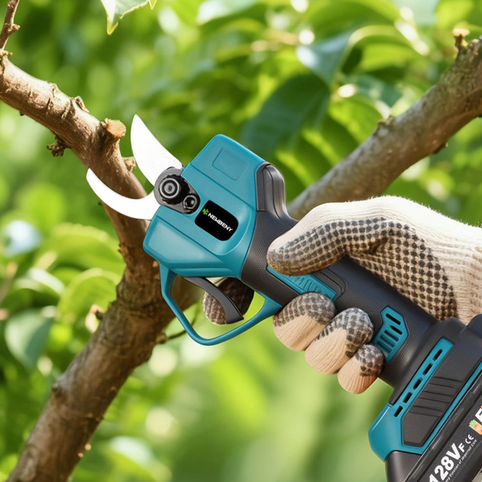 NewBeny 30mm Cordless Pruning Shears 2 Gears Compatible with Extension ...