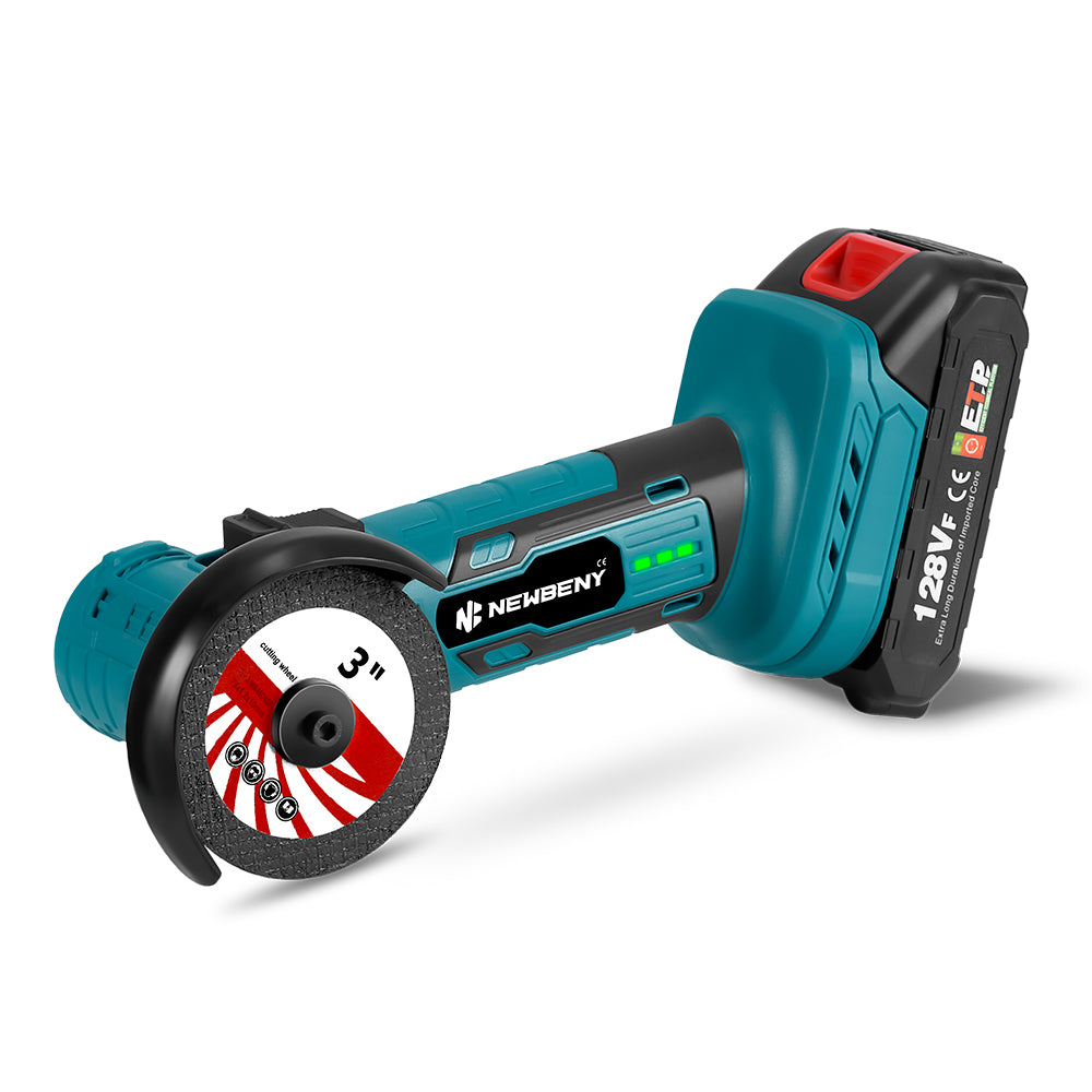 NewBeny 76mm 3-Inch Brushless Rechargeable Mini Angle Grinder For ...